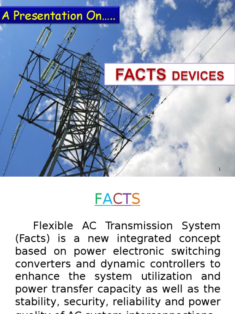 An In-Depth Presentation on Flexible AC Transmission Systems (FACTS ...