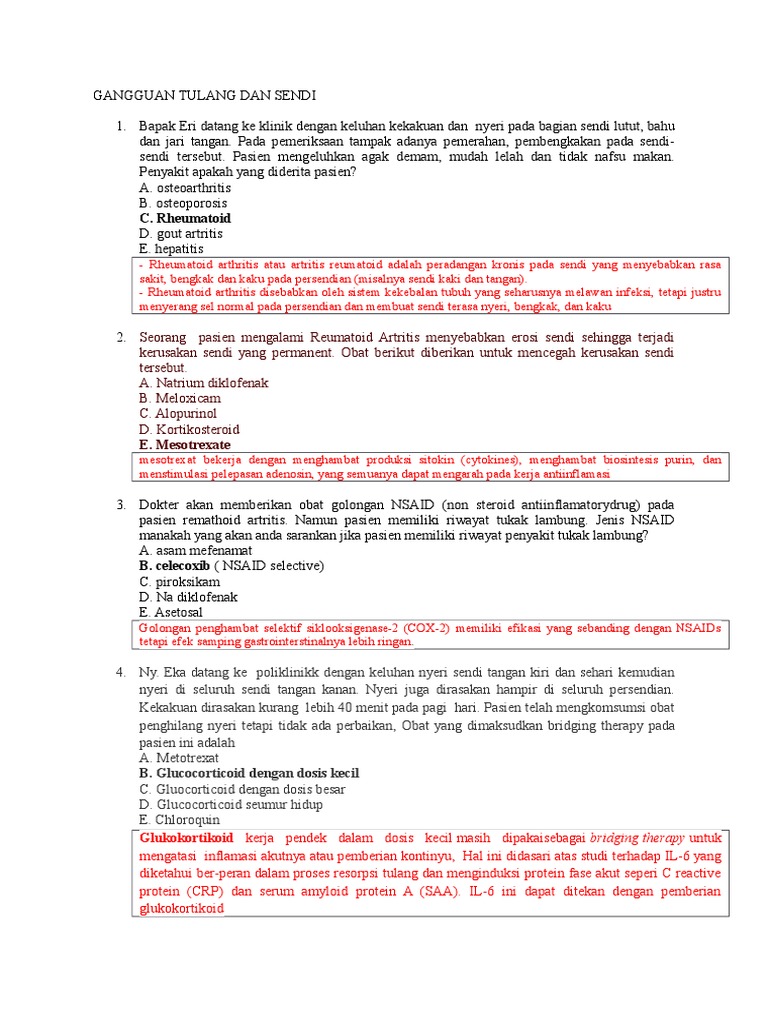 Gangguan Tulang Dan Sendi | PDF
