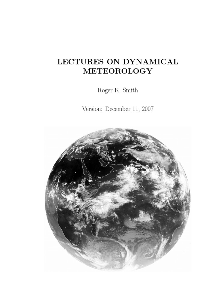 Dynamic Meteorology | PDF | Acceleration | Buoyancy