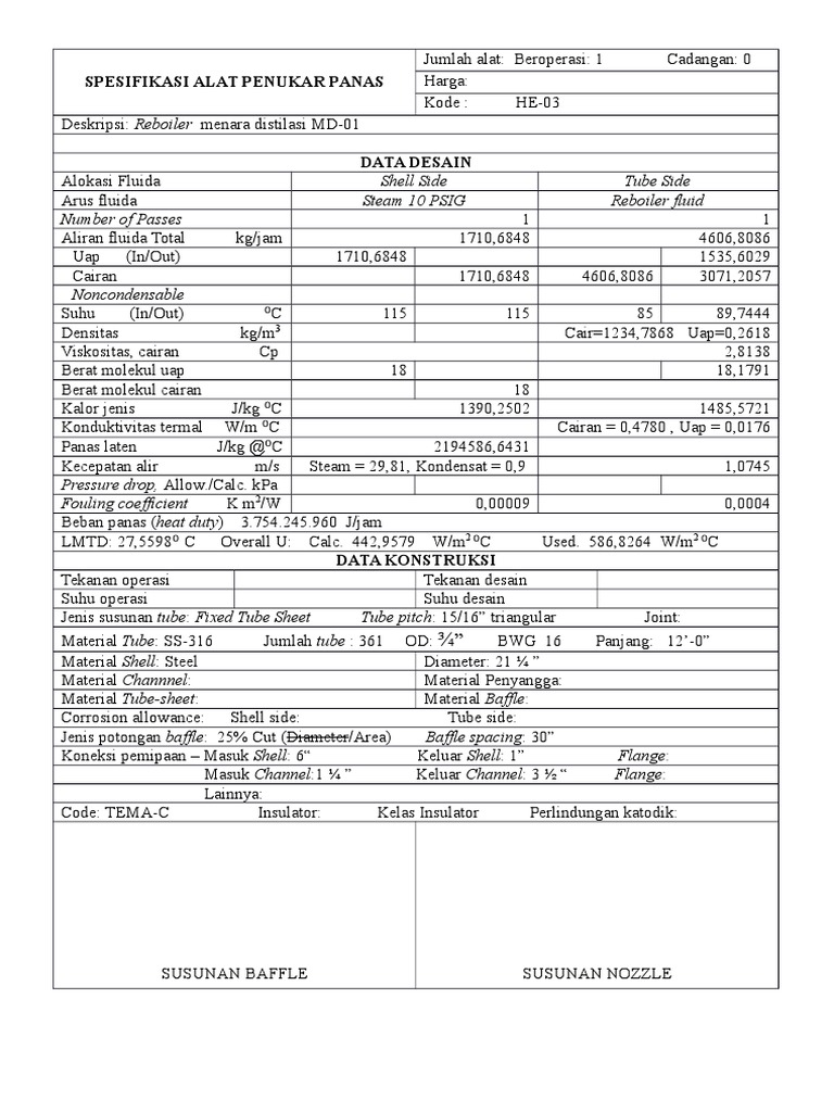 Reboiler Menara Distilasi | PDF