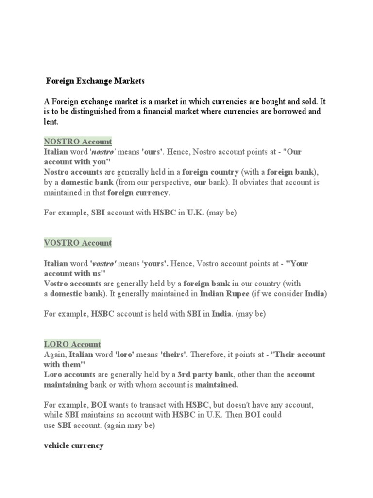 Forex Notes | PDF | Foreign Exchange Market | Fixed Exchange Rate System