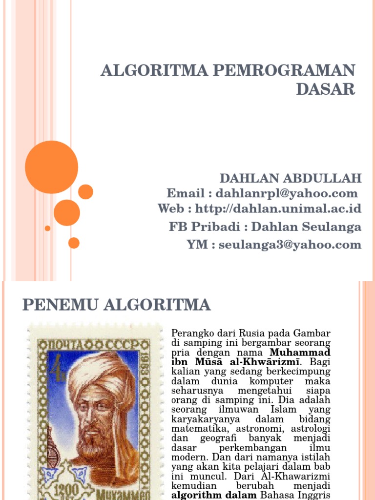 Algoritma Pemrograman Dasar | PDF
