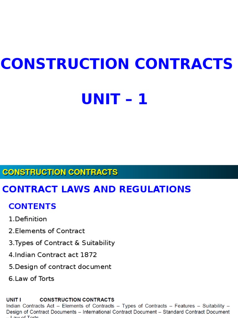 Lecture Notes Contract Unit 1 | PDF | Guarantee | Business Law