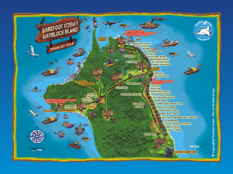 Detailed Map of Havelock Island | PDF