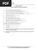 DMAS Questions For Class 5 | PDF