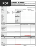 CS Form No. 212 Revised Personal Data Sheet Sample Form | PDF ...