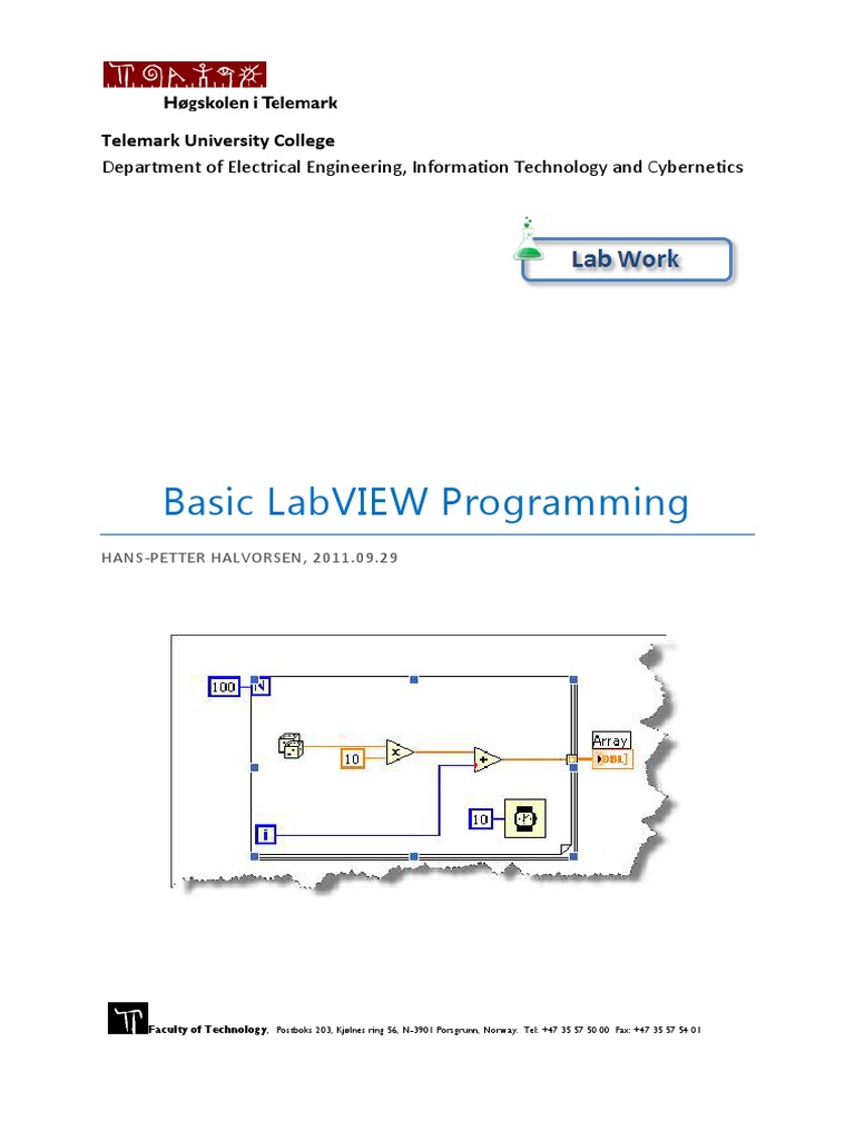 Basic LabVIEW Programming | PDF | Array Data Structure | Computer Programming