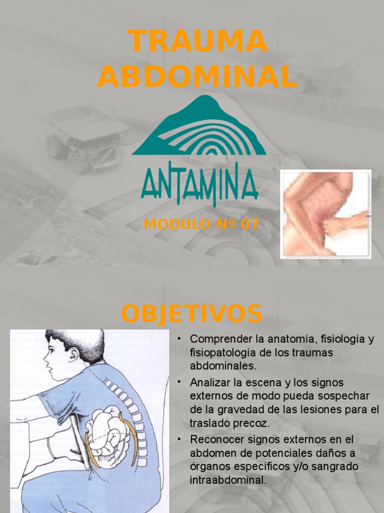 Trauma Abdominal.ppt | Lesión | Abdomen