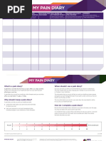Pain Diary Worksheet | PDF | Pain | Clinical Medicine