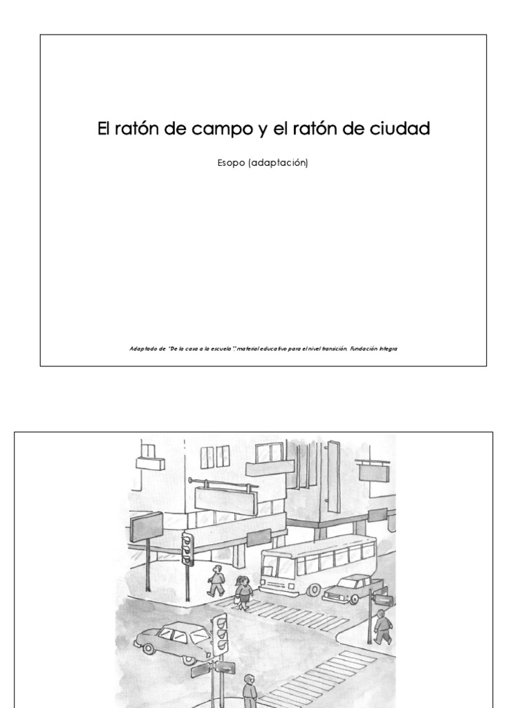 El ratón de campo y el ratón de ciudad.pdf | PDF | Entretenimiento ...