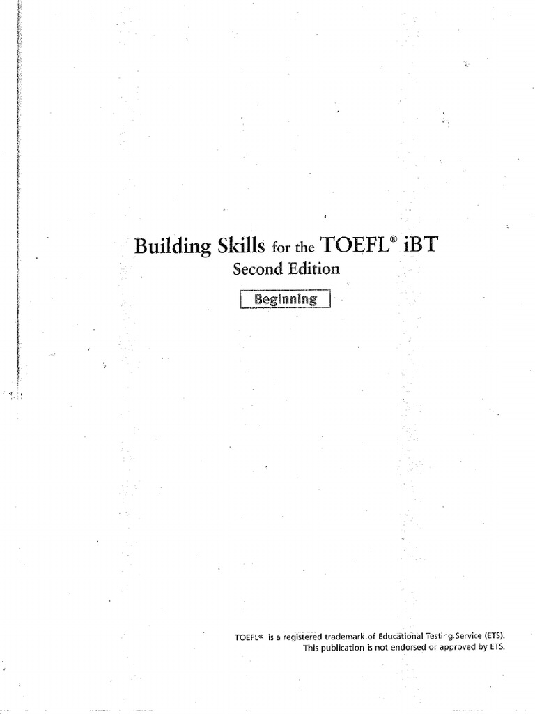 Building Skills For The TOEFL IBT (2nd Edition) | PDF