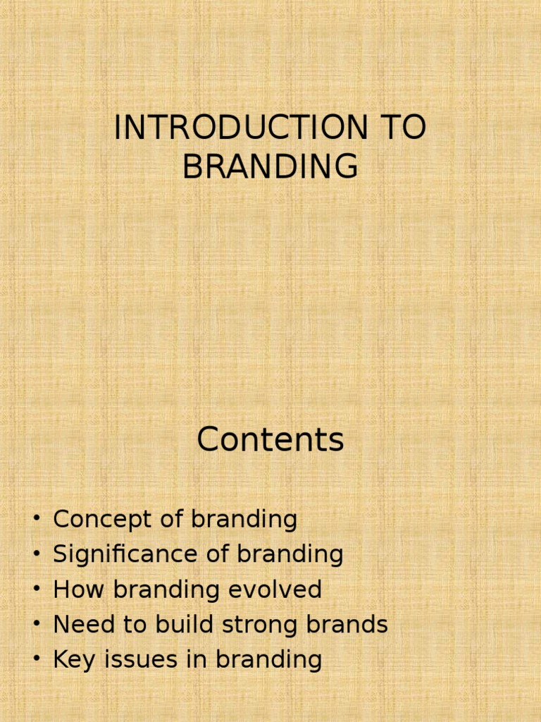 Understanding Branding Essentials | PDF | Brand | Risk
