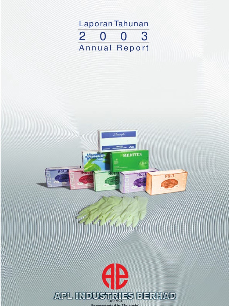 APL Industries Berhad Annual Report 2003 | PDF | Internal Audit | Audit
