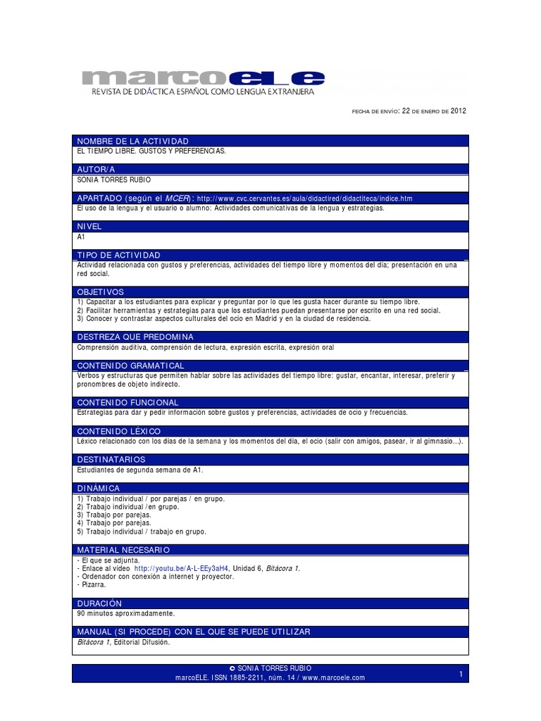 Verbo Gustar y Similares | PDF | Red social | Lectura (proceso)
