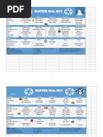 CACFP Weekly Menu Template | PDF | Meal | Lunch
