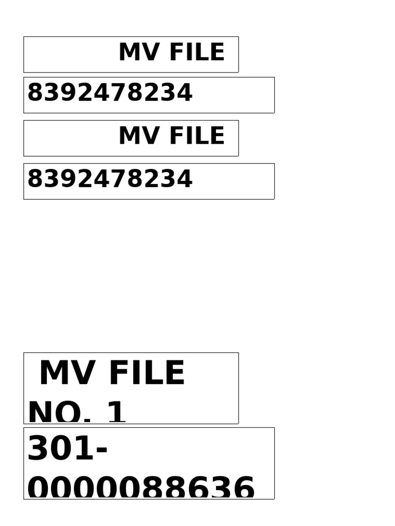 MV File: NO. 1 8392478234 NO. 1 8392478234 | PDF | Home & Garden