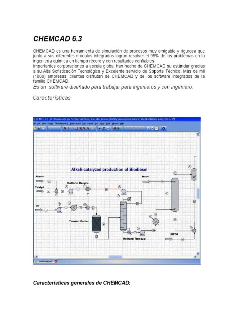 Chemcad 6 | PDF | Simulación | Destilación