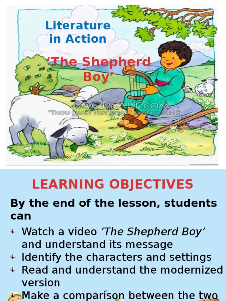 Literature in Action: The Shepherd Boy' | PDF