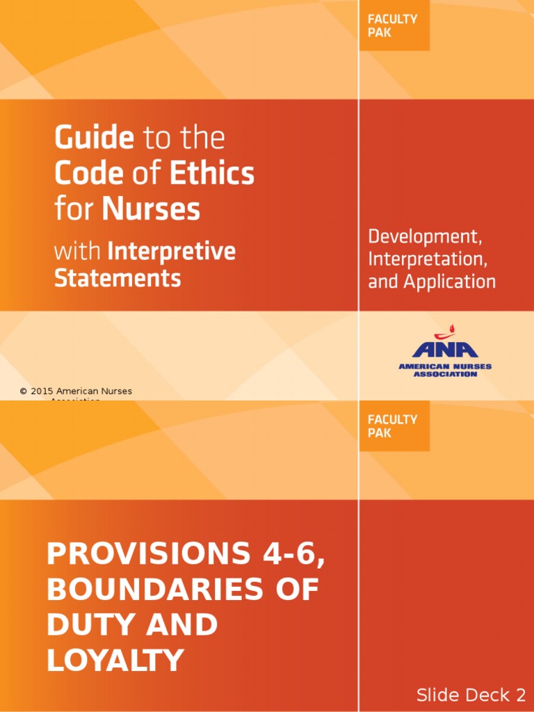 GCOE Provision 4-6 | Integrity | Nursing