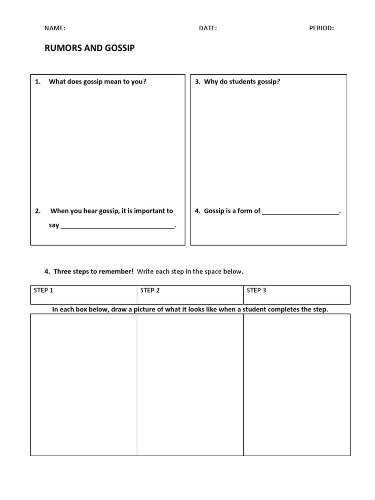 Rumors and Gossip | PDF