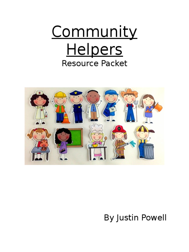 Use Justin Powell - Community Helpers Resource Packet | PDF ...