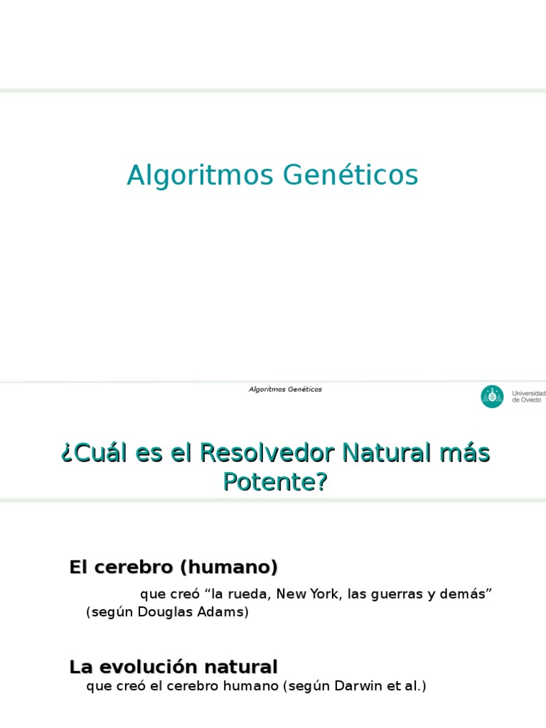 Introducción a Algoritmos Genéticos | PDF | Algoritmo genético | Biología