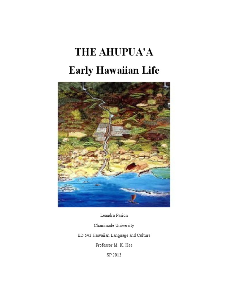 ahupuaa - lesson plan | Lesson Plan | Anthropology