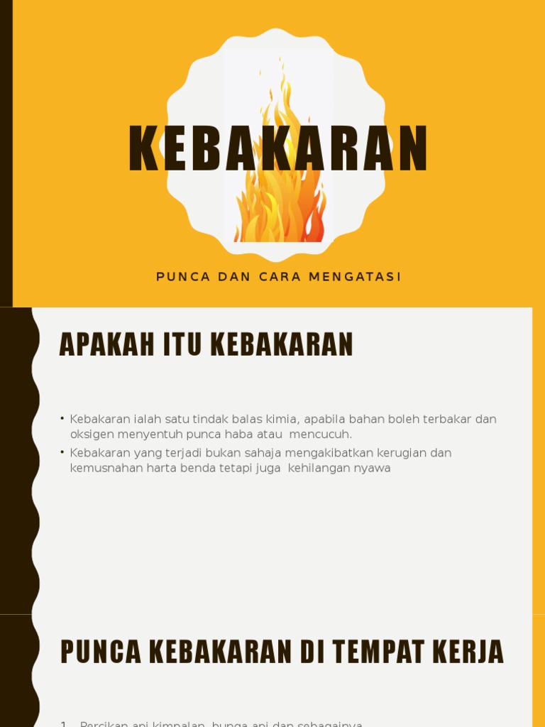 Punca Dan Cara Mengelak Kebakaran | PDF
