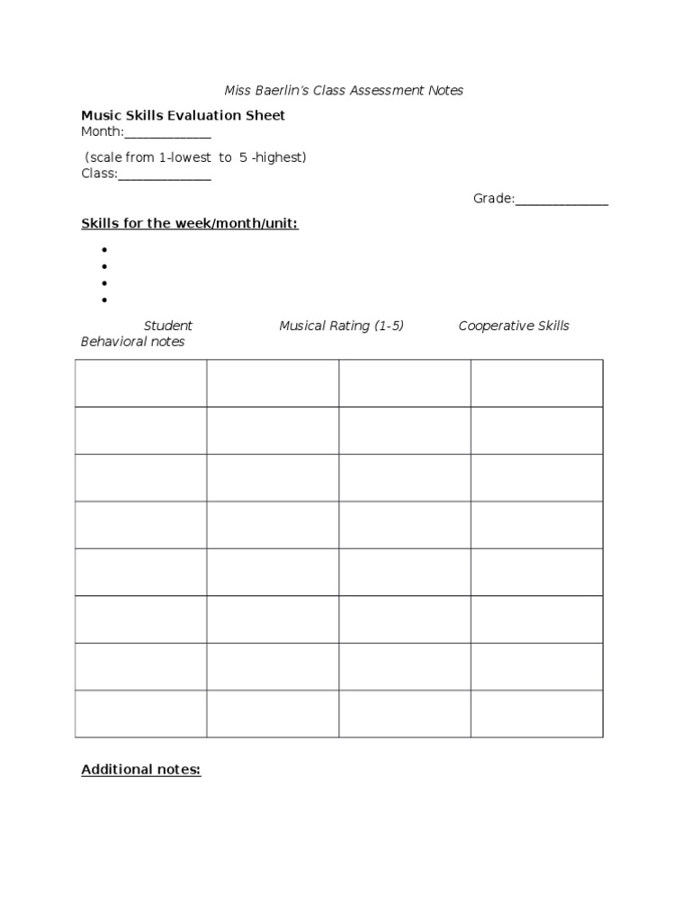 Daily Assessment Sheets | PDF