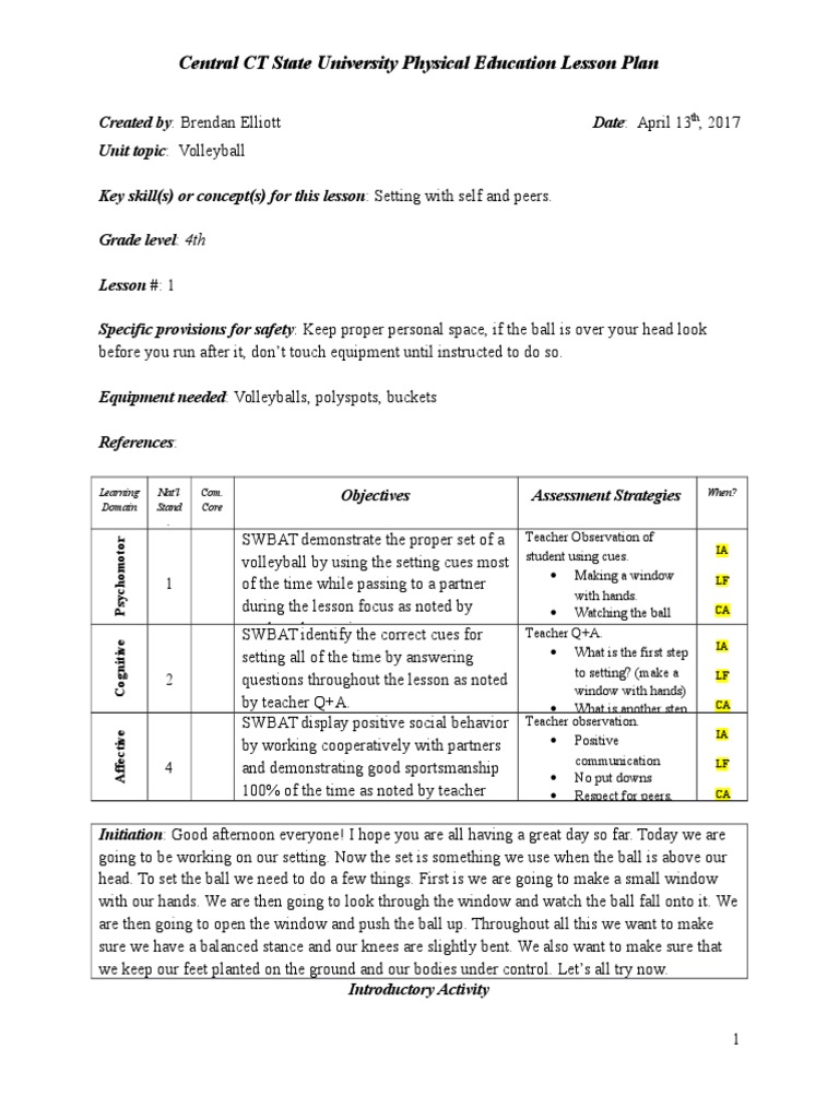Practicum Lesson - Setting | Download Free PDF | Differentiated ...
