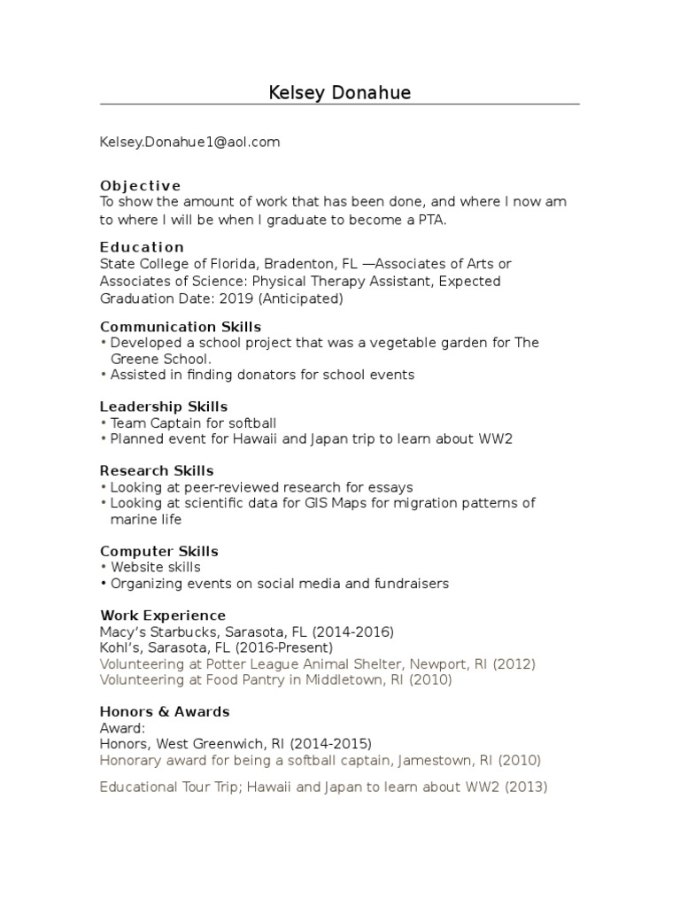 Resume Template Updated Word | PDF