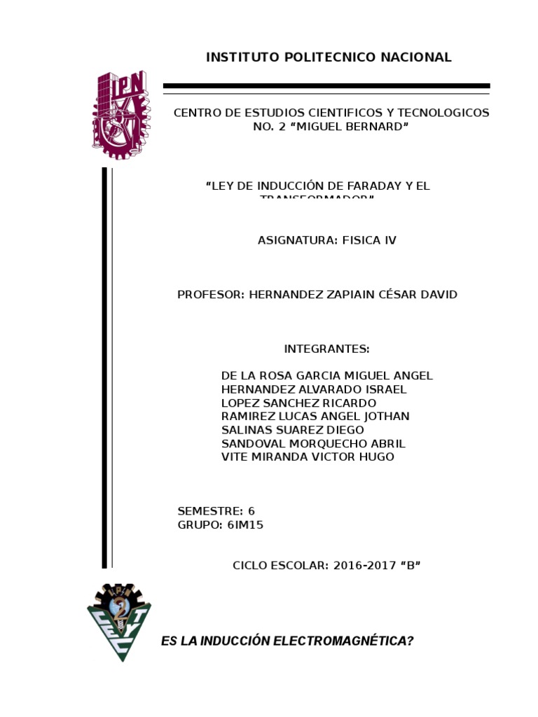 Ley de Faraday y Transformadores | PDF | Transformador | Corriente ...