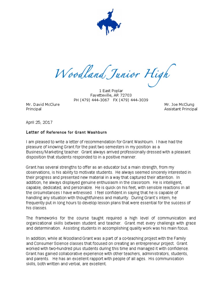 Bobbie Nash Letter of Recommendation | PDF