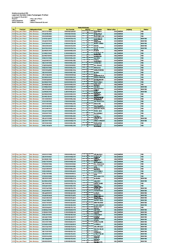 TPP Belum Memenuhi Syarat (Surabaya) | PDF