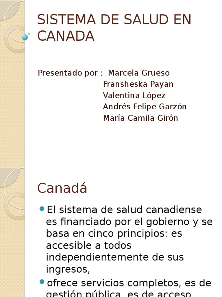 Sistema de Salud en Canada | PDF | Canadá | Tasa de mortalidad