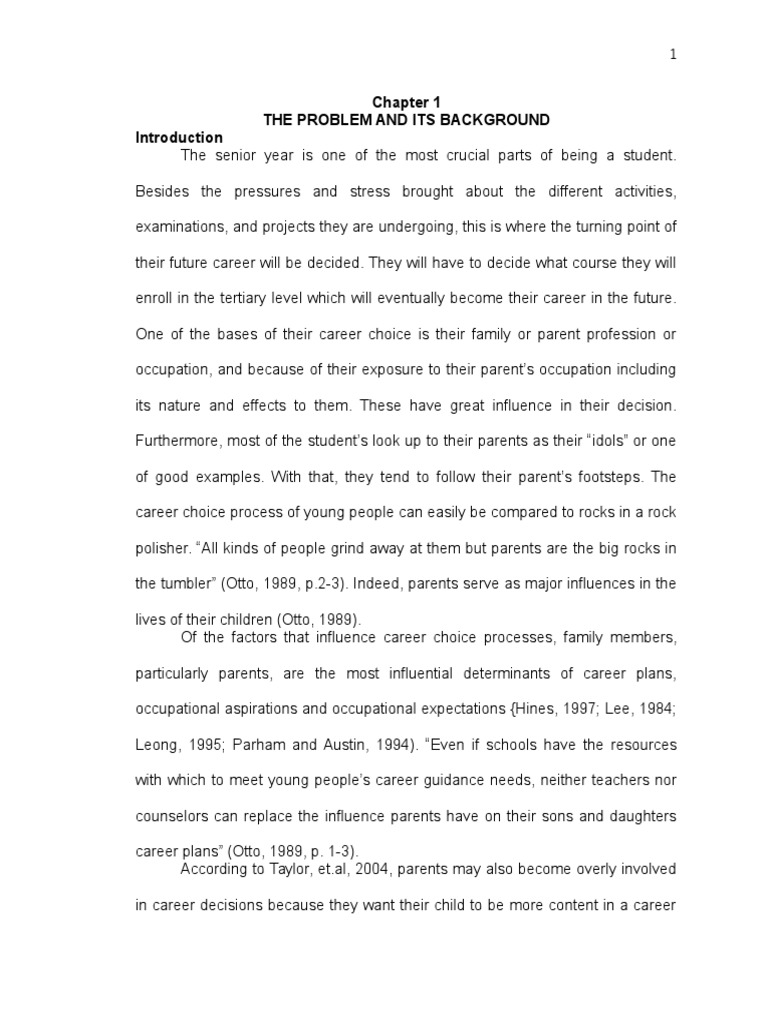 Course Preference Thesis Proposal-Revised | PDF | Adolescence | School ...