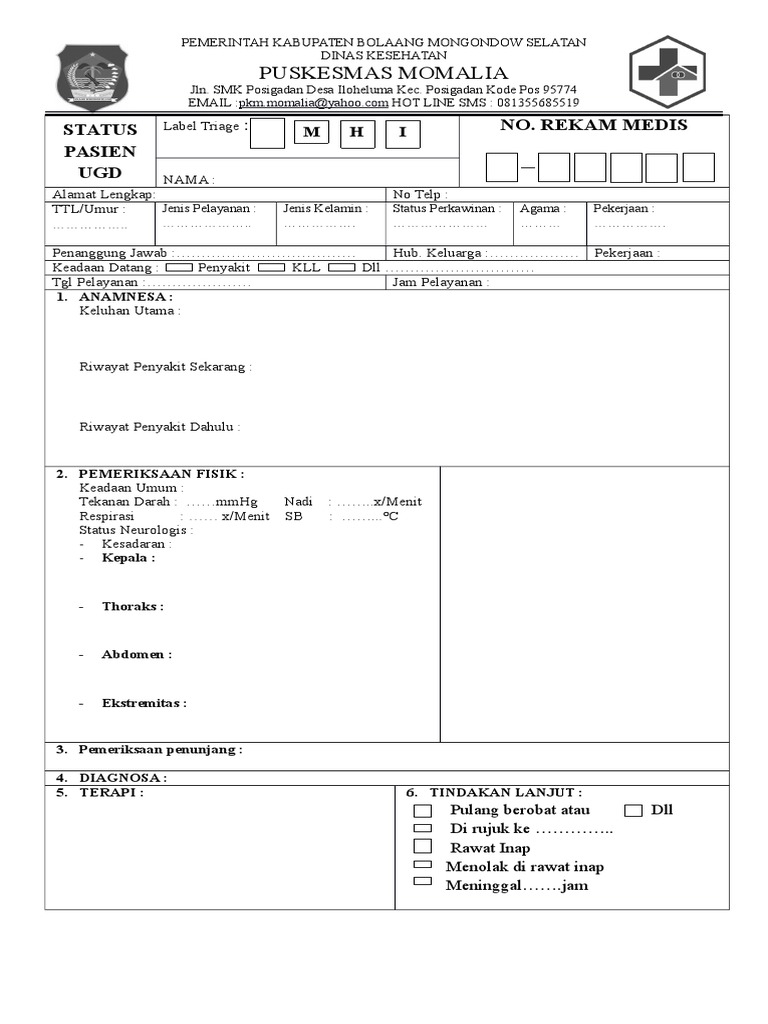 Status Pasien Ugd | PDF | Sains & Matematika