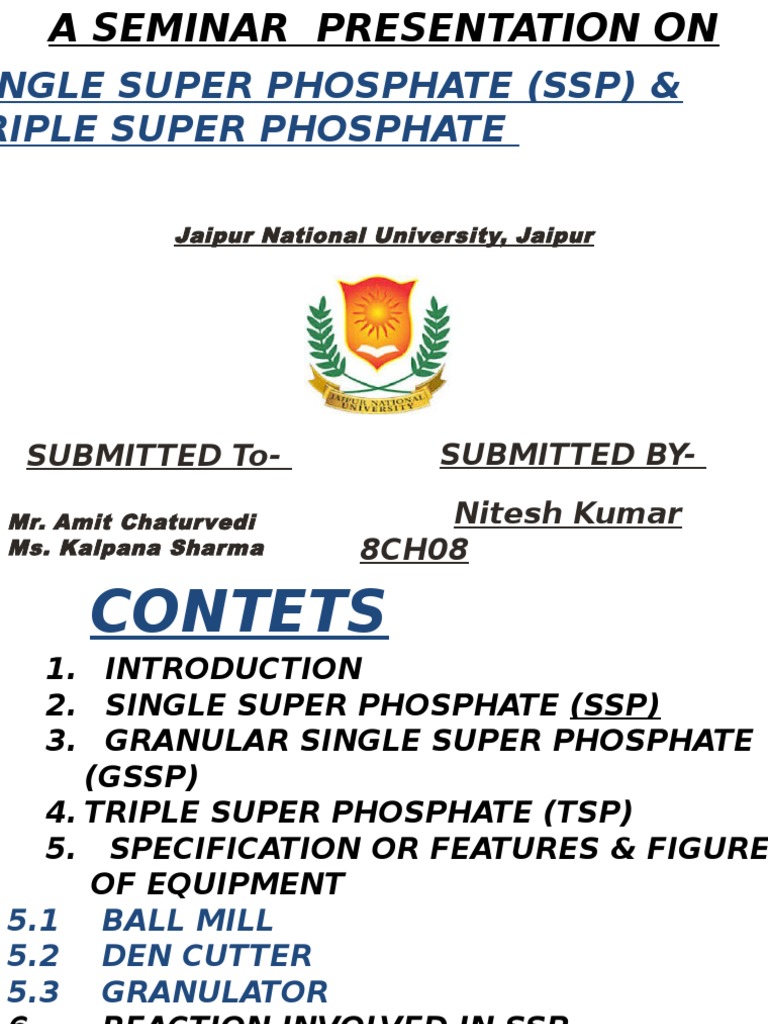 An In-Depth Analysis of Single Super Phosphate, Triple Super Phosphate ...