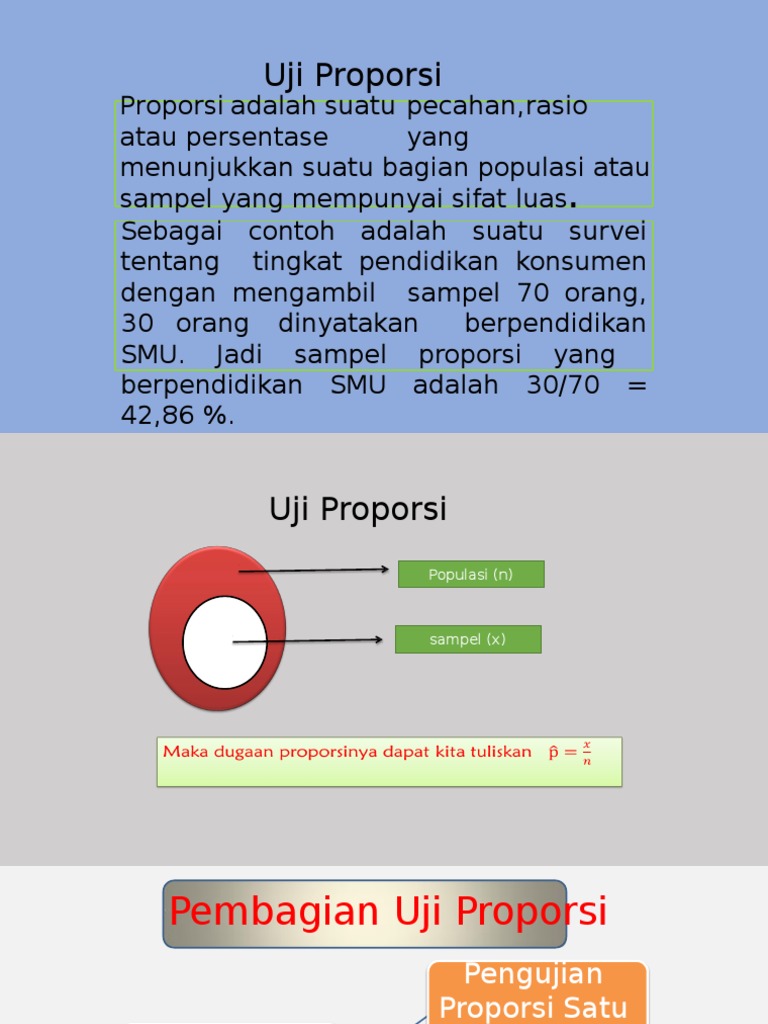 Uji Proporsi | PDF | Pengembangan Diri