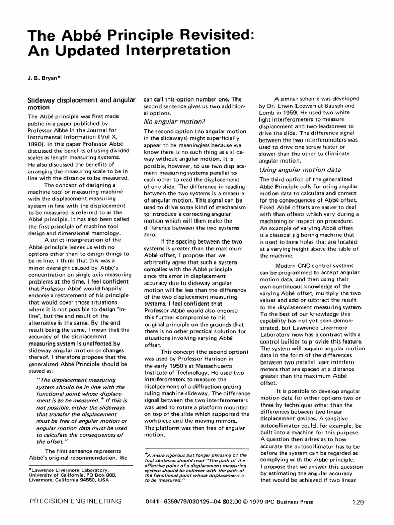 Generalized Abbe Principle Explained | PDF | Interferometry | Accuracy ...