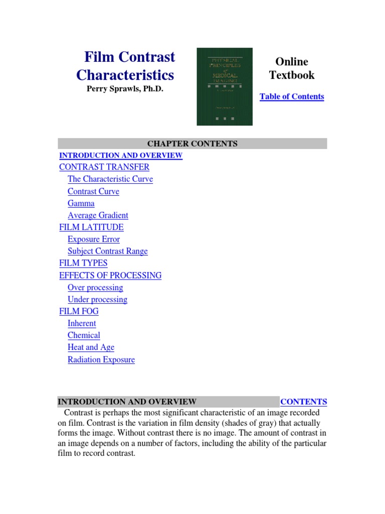 Film Gradient | Download Free PDF | Contrast (Vision) | Exposure ...