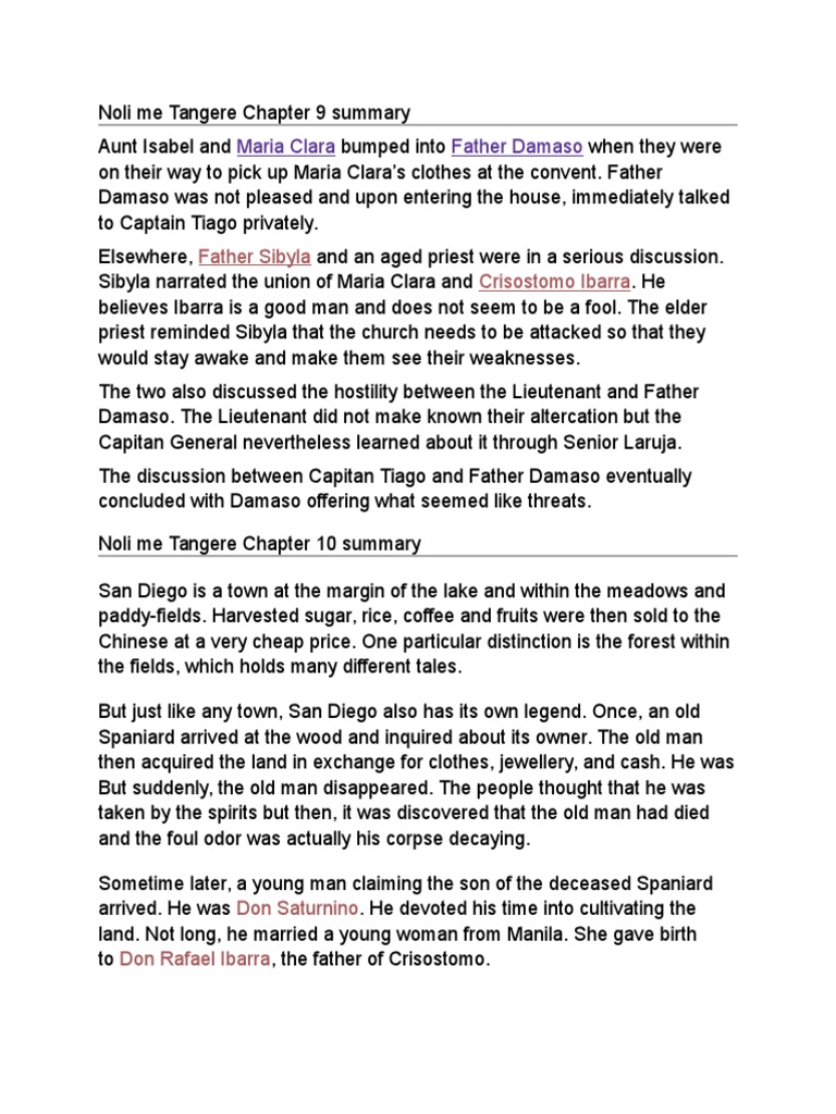 Father Sibyla Crisostomo Ibarra: Maria Clara Father Damaso | PDF