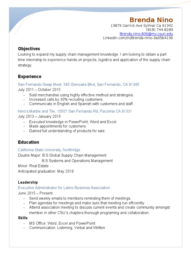 English Brenda Resume 2017 C | PDF | Business | Communication