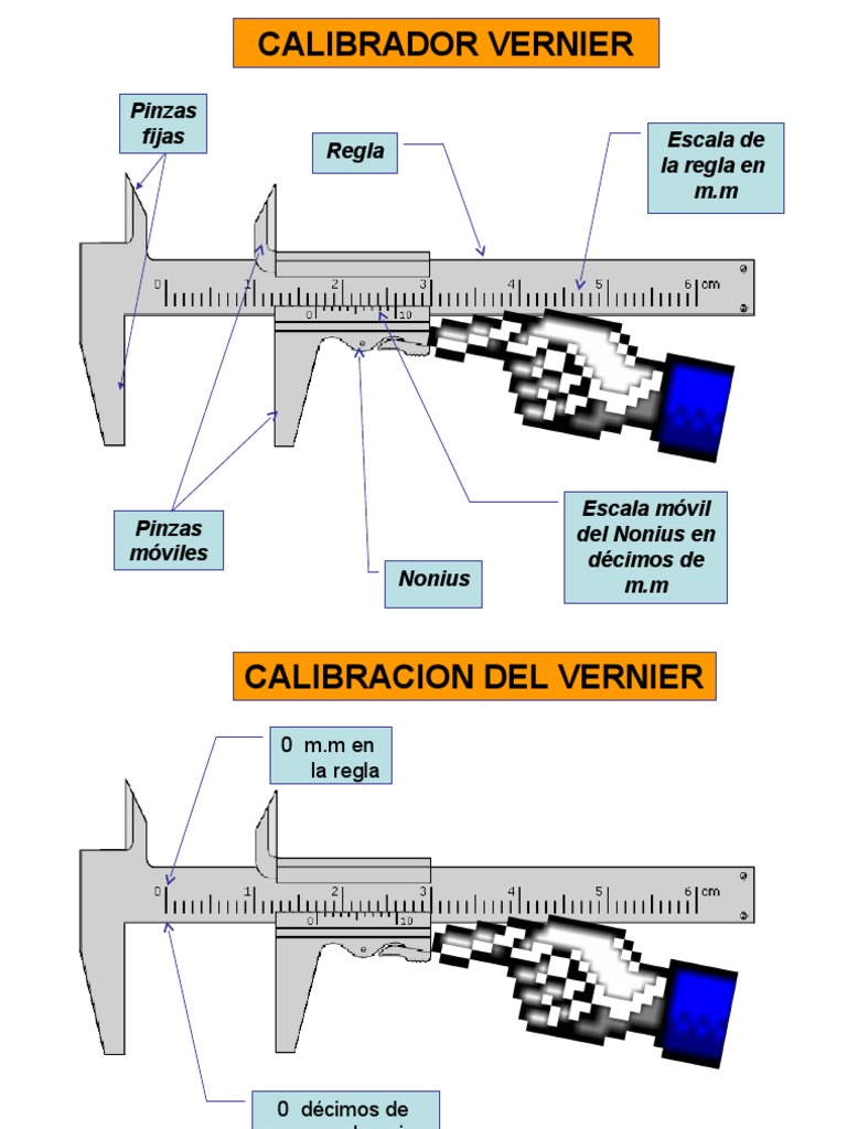Calibrador Vernier: Partes y Mediciones | PDF