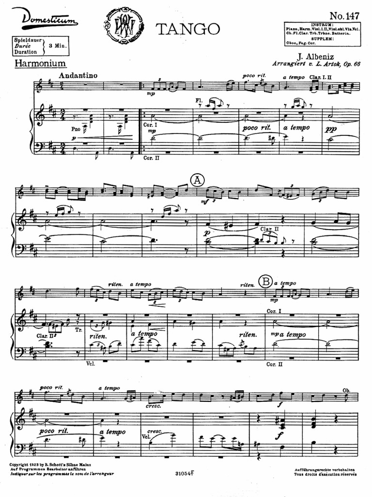 Tango Albeniz Accordion | PDF