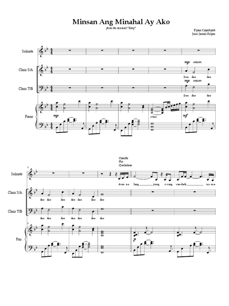 Minsan Ang Minahal Ay Ako (Vocal Score) | PDF