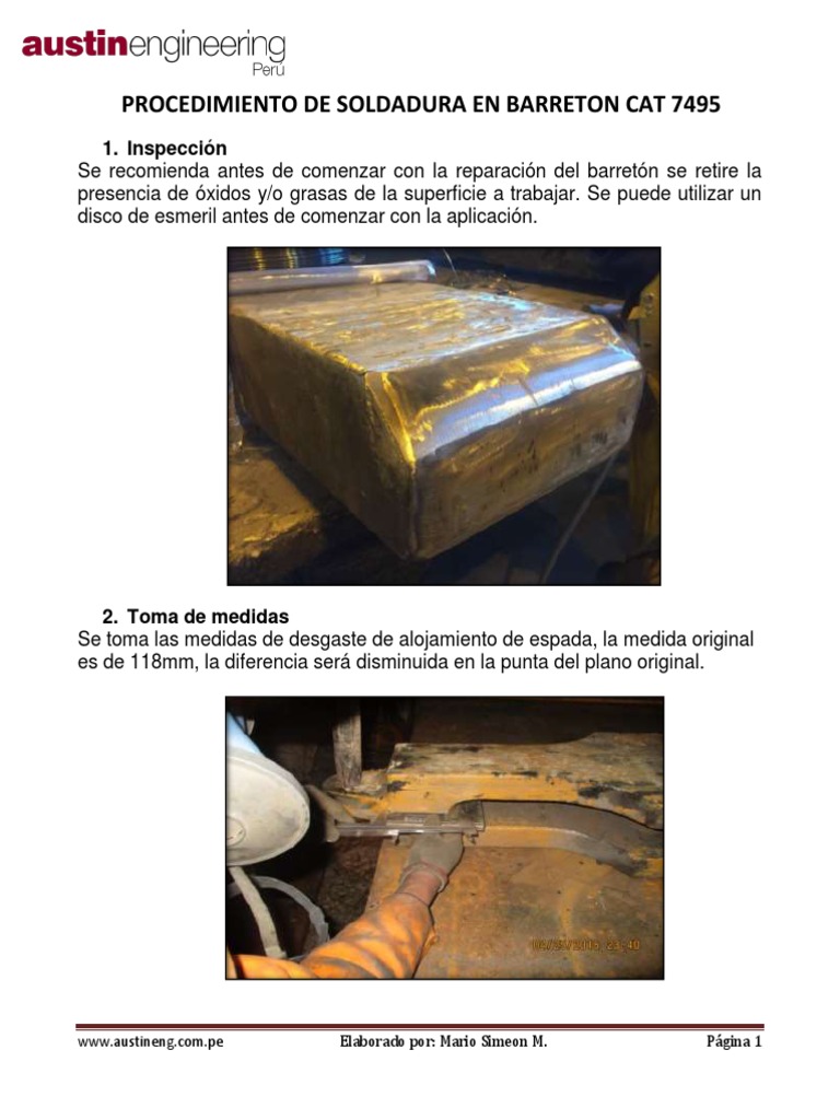 Instructivos de Barreton Cat 7495 | PDF | Soldadura | Construcción