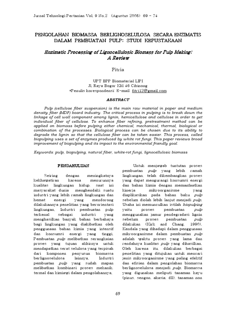 Biopulping PDF | PDF