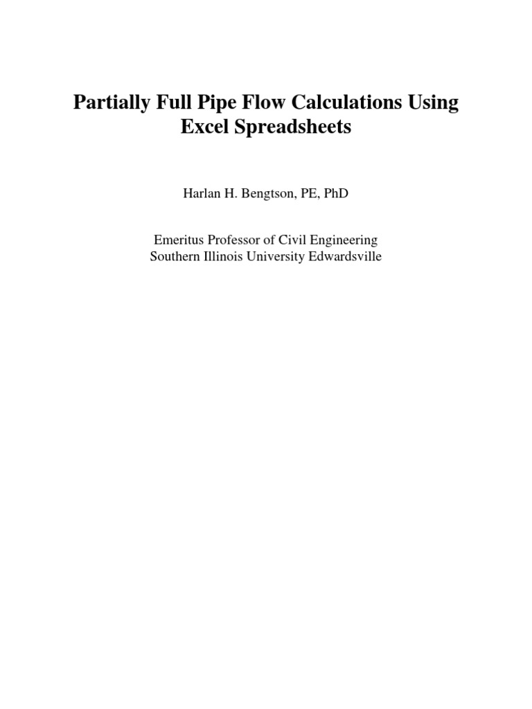 Hydraulic Radius in Partially Full Pipes | PDF | Chemical Engineering ...