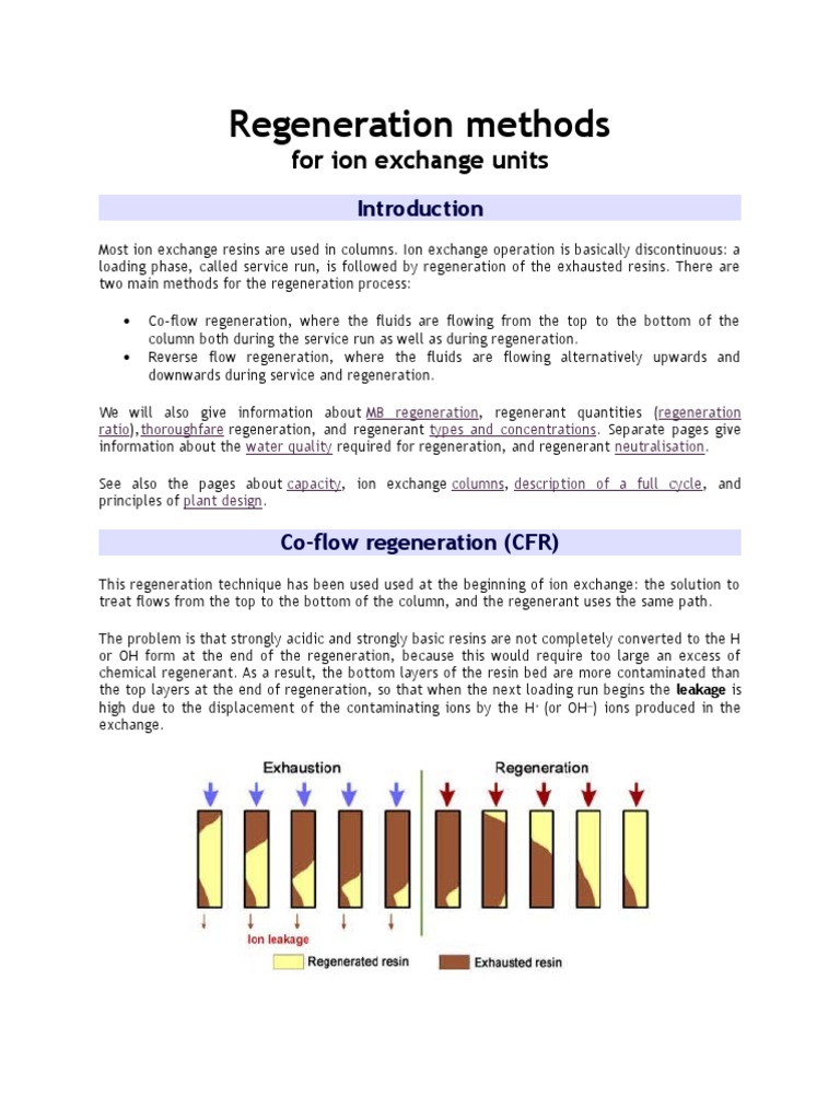 Regeneration Methods Pdf